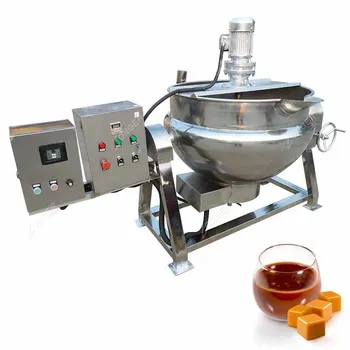 300l Commercial Soup Boiling Vat Gas Candy Cooking Pot Jacketed Kettle ...