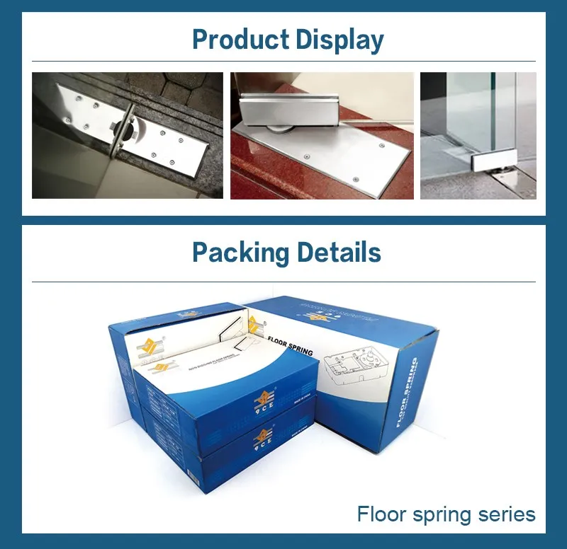 Heavy Duty Frameless Glass Door Floor Spring - 250KG Load