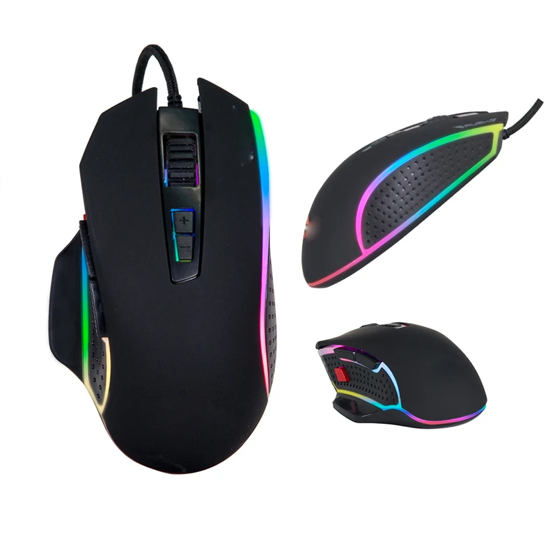 Biru Padatan G36 8d 1.8m Usb Rgb Backlight 6400 Dpi Gaming Mouse ...