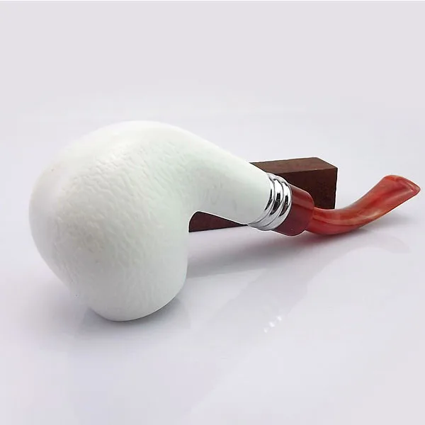 Classic Snow White Stone Tobacco Pipe Resin Smoking Pipe - Buy Snow ...