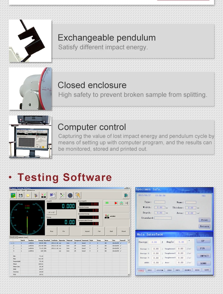 HST JBW-300B Charpy Notch Impact Test Machine - 1 Year Warranty