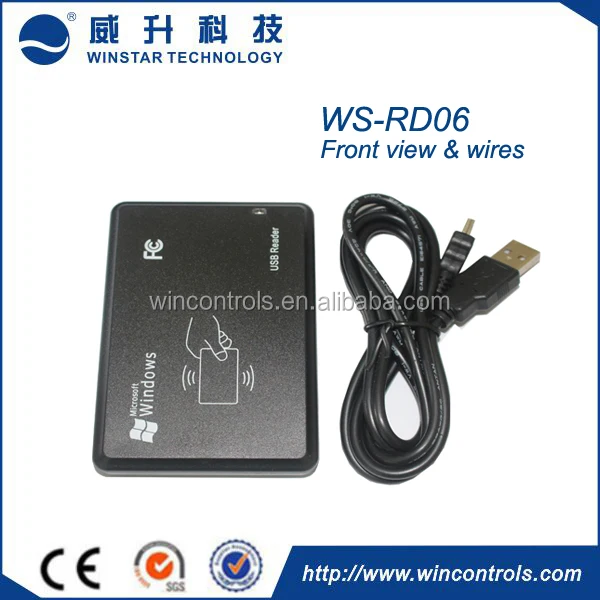 8-Digit HEX Format USB RFID Card Reader WS-RD06 - 125 KHz, Supports ...