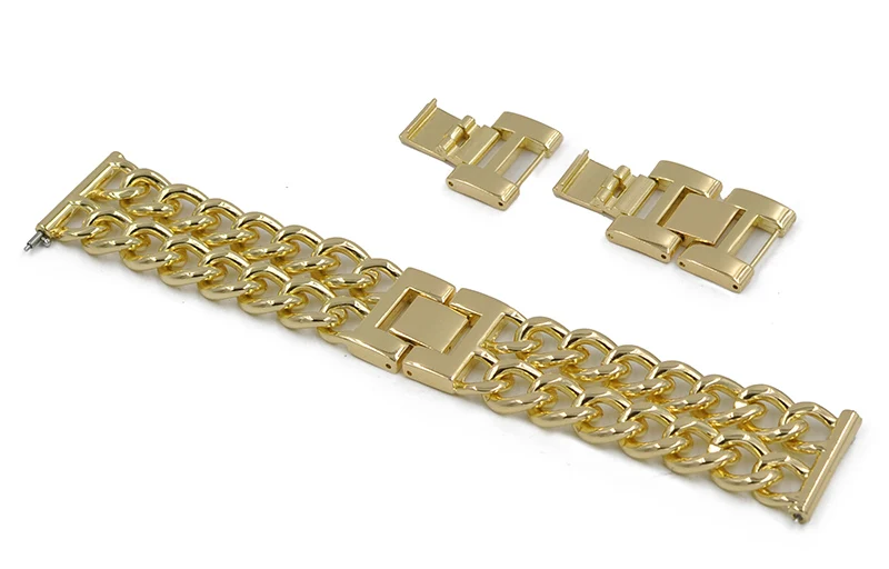 20mm Cowboy Chain Stainless Steel Metal Watch Band For Samsung Gear ...