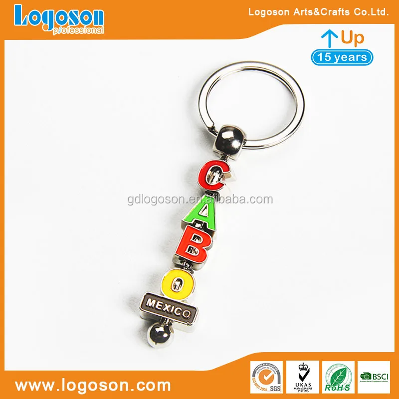 Amsterdam Holland Keychain - Souvenir Letter Beads
