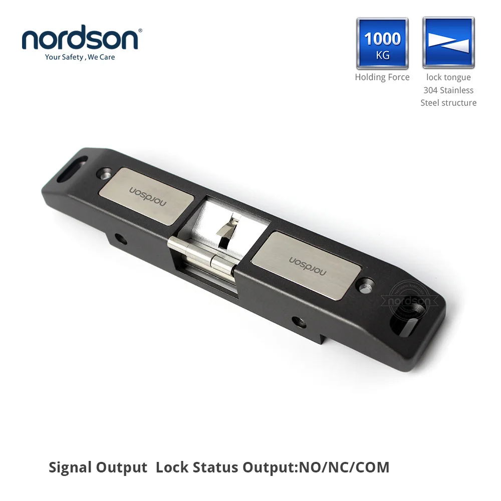 Nordson Security Electronic Door Lock Waterproof Electric Strike Push ...