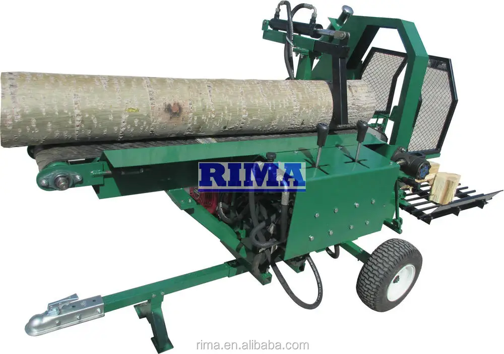 Log Splitter With Hydraulic Chain Saw 16ton - Buy Firewood Processor ...
