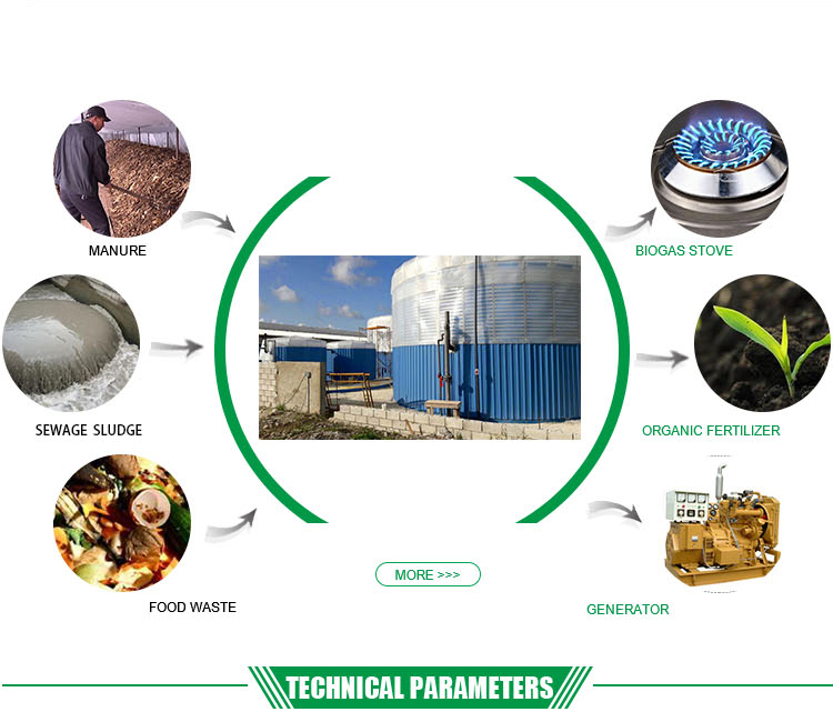 Puxin 260m3 Industrial Biogas Anaerobic Digester - Safe & Efficient