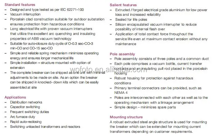 Ovb-vbf 40.16.32 Abb 户外真空断路器 Abb Ovcb - Buy Ovb-vbf 40.16.32，abb 户外真空断路 ...