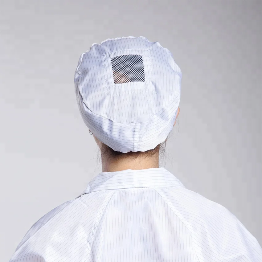 作業服セキュリティのための東莞帯電防止クリーンルーム帽子/クリーンルームワークハット/帯電防止esd帽子| Alibaba.com