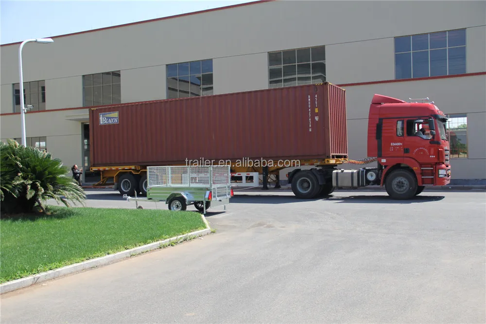New Type Europe 8x4ft Galvanized Sheet Caged Box Trailer - Buy Strong ...