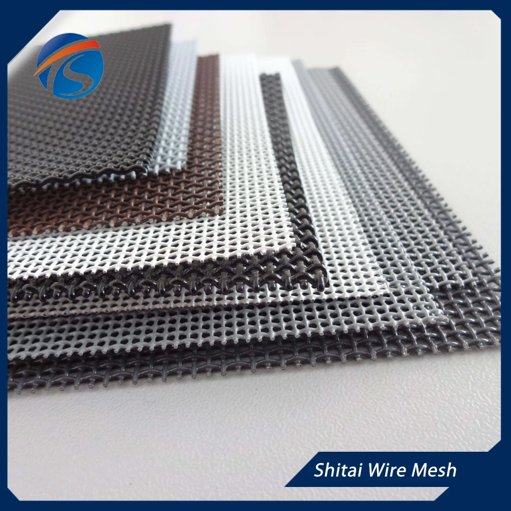 3x3 Mm Double Crimped Wire Mesh Pvc Coated Woven Crimped Wire Mesh Roll ...