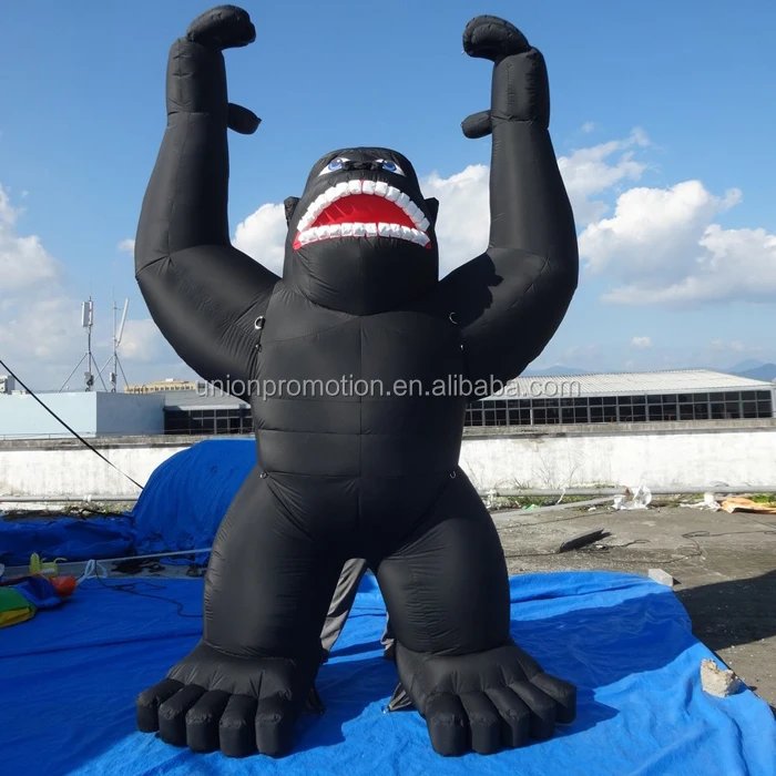 4m High Black Monkey Balloon Advertising Giant Inflatable Gorilla ...