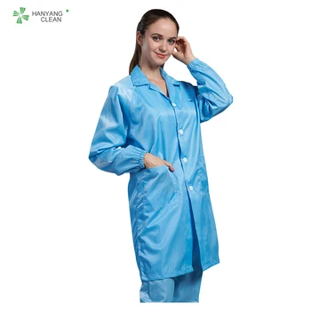 Cleanroom Antistatic Blue Stripe Garment Lab Gown Esd Smock Uniform ...