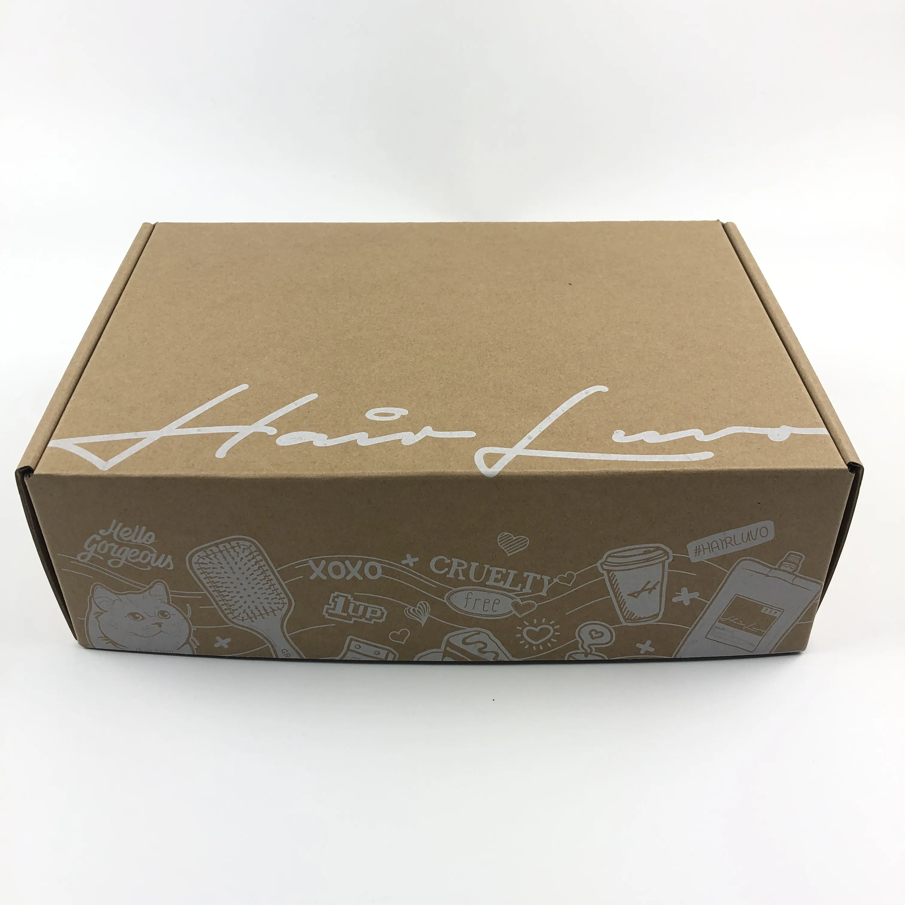 Custom Print Gloss White Shipping Carton Box with Logo