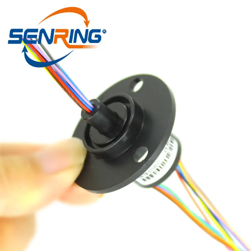 Senring Slip Ring with Flange - 22mm, 12 Wires, 240V