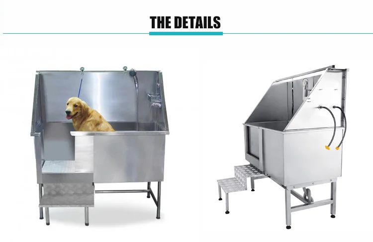 304 Stainless Steel Dog Grooming Bath Tub - Durable & Sustainable