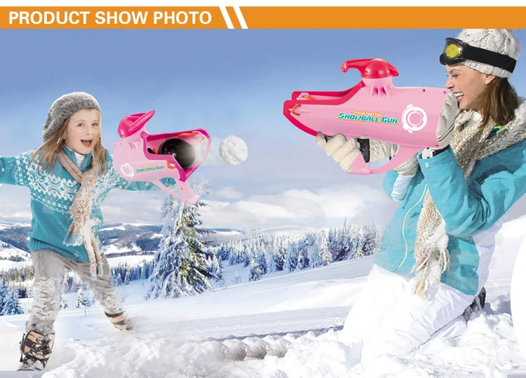 Snow Ball Shooting Gun Toy-children Outdoor Play Snow Toy 2 In 1 Snow ...
