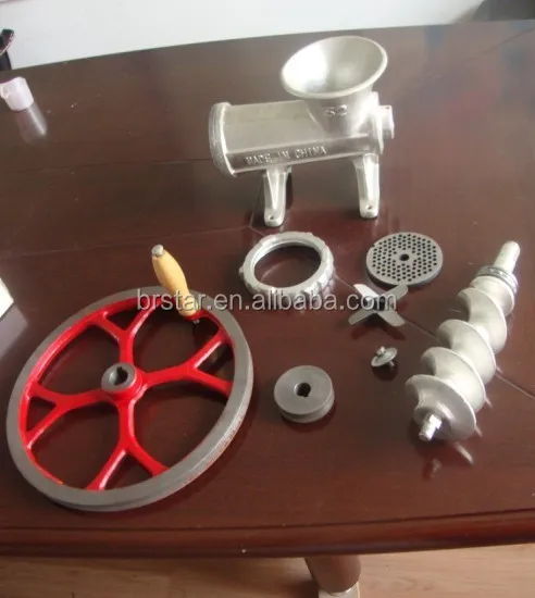 #32 Cast Iron Meat Grinder With Pulley Manual Hand Tool Crank - Buy ...