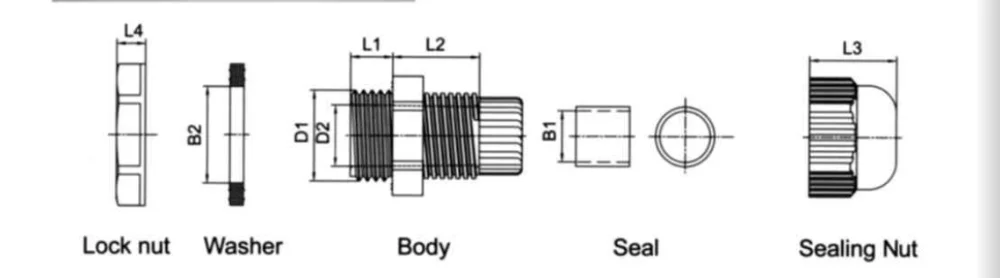 Pg7 Pg9 Pg11 Pg13.5 Pg16 Pg21 Pg29 Pg36 Pg42 Pg48 Cable Glands Factory ...
