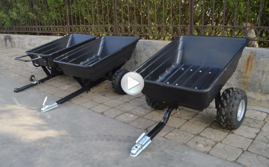 Atv Tow Behind Camping Tractor Trailer,Off Road Utility Poly Trailer ...