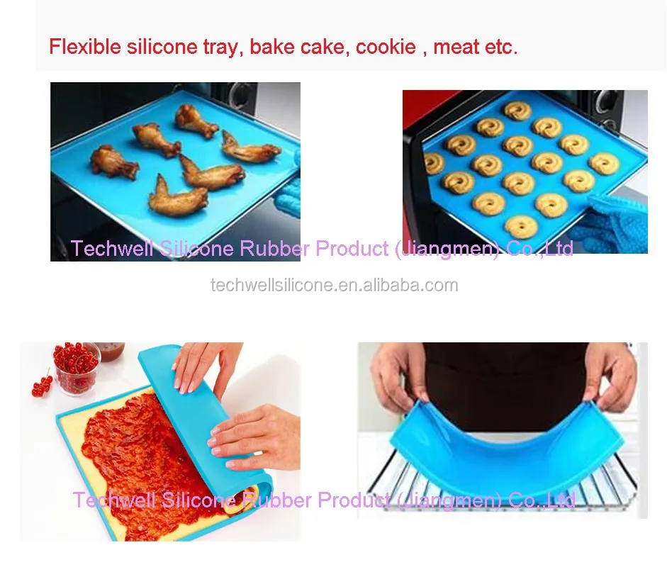 Food Grade Silicone Materials Non Stick Flexible Rectangle Silicone ...