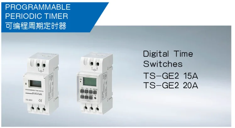 16amp 220-240VAC TS-GE2 Digital Timer Switch - Programmable Control