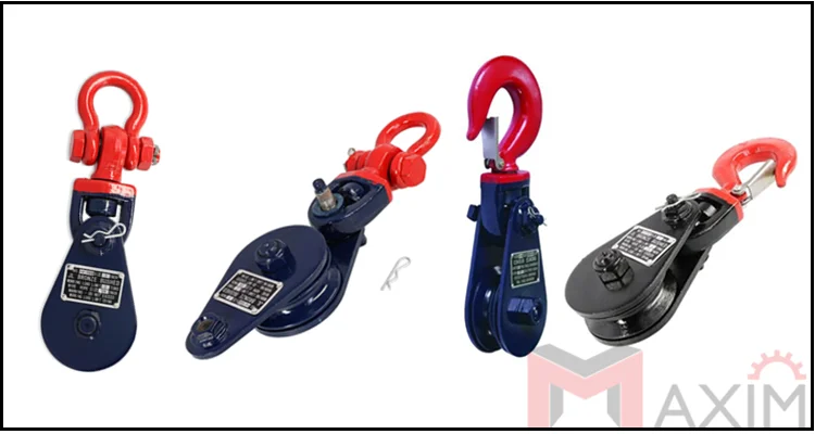 Wire Rope Lifting Snatch Block - Multi Triple Sheave Pulley Block