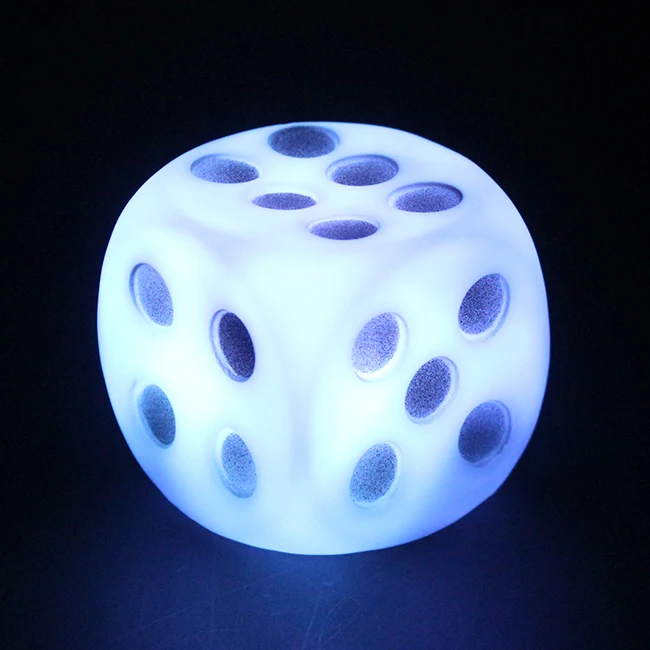 Soft Plastic Led Light Dice,Light Up Dice,Led Dice - Buy Led Light Dice ...