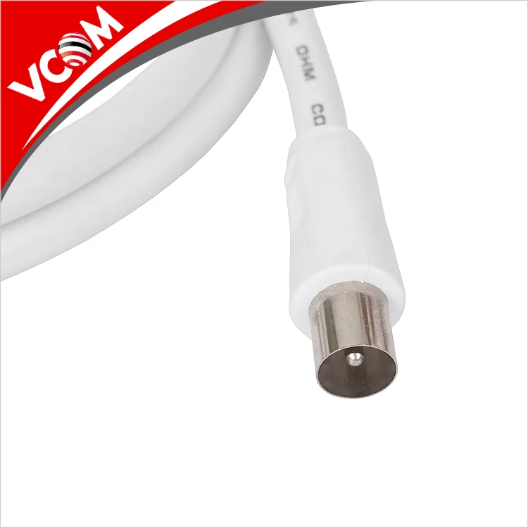 High Quality Standard 3c-2v Rg6 Coaxial Cable Male To Male 9.5mm Jack ...