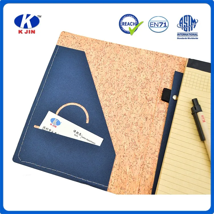 China Supplier Custom Waterproof Cork File Folder Note Book/eco ...