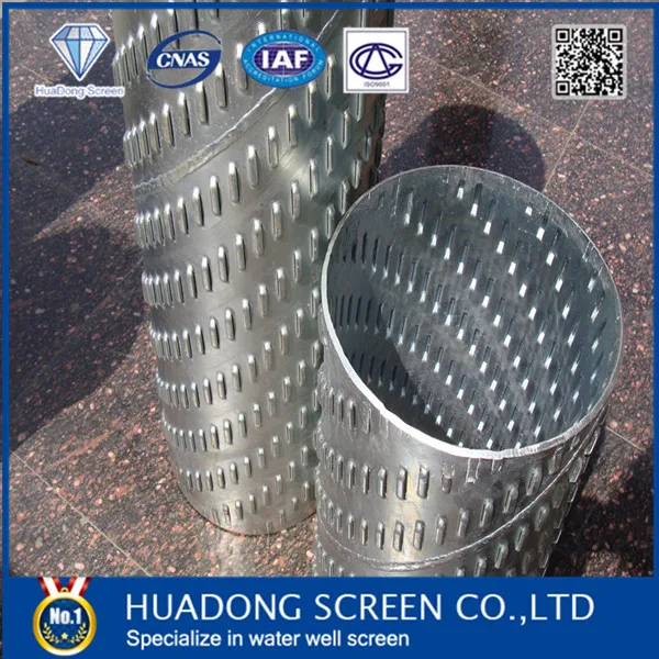 Carbon Steel Water Well Shutter Screen For Sand Controling / Water Well ...
