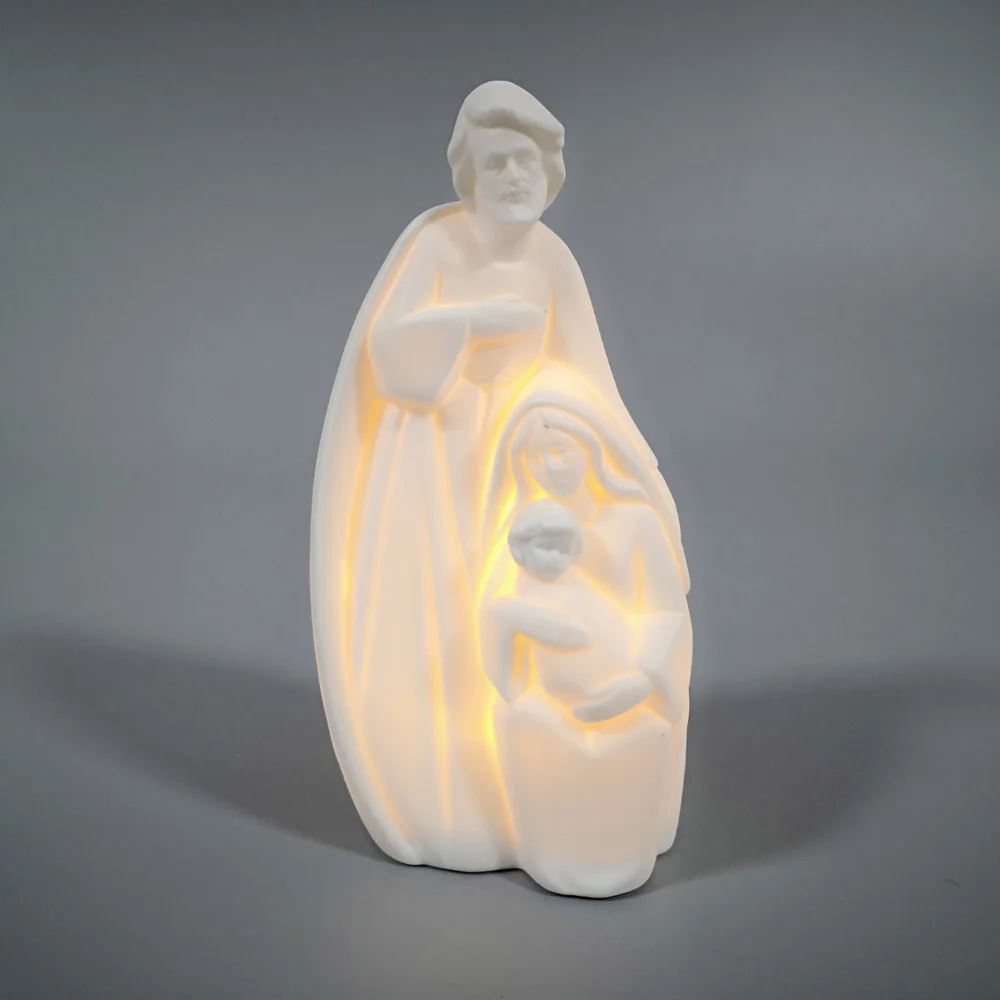Christmas Decoration LED Light Religious Statues Nativity Set