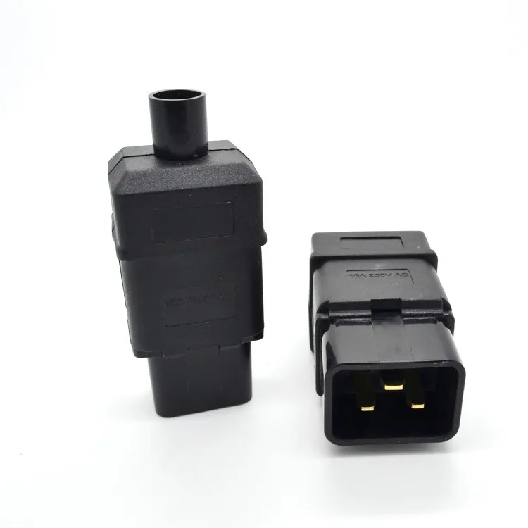 3 Pin IEC 320 C20 Male Power Cord Plug - Reliable & Durable