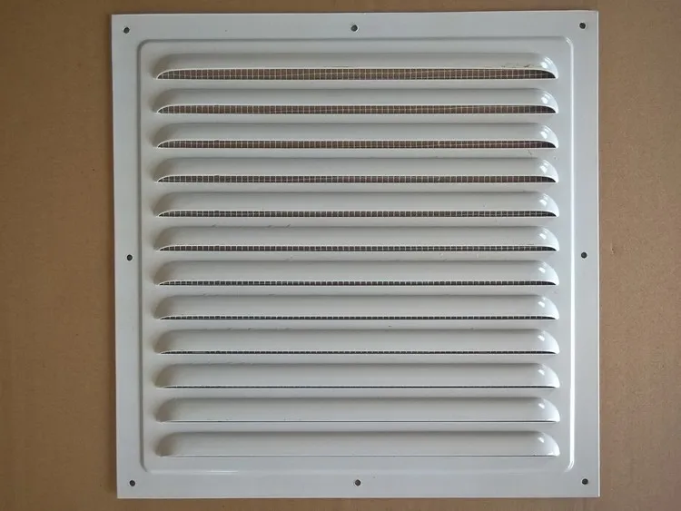 White Aluminium Ventilation Panel Air Intake Grille With Mesh Filter ...