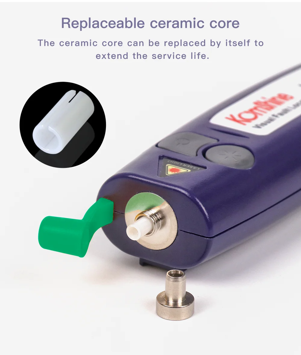 Komshine Kfl-10 Vfl Fiber Optical Checker Visual Fault Locator 1mw 5km ...