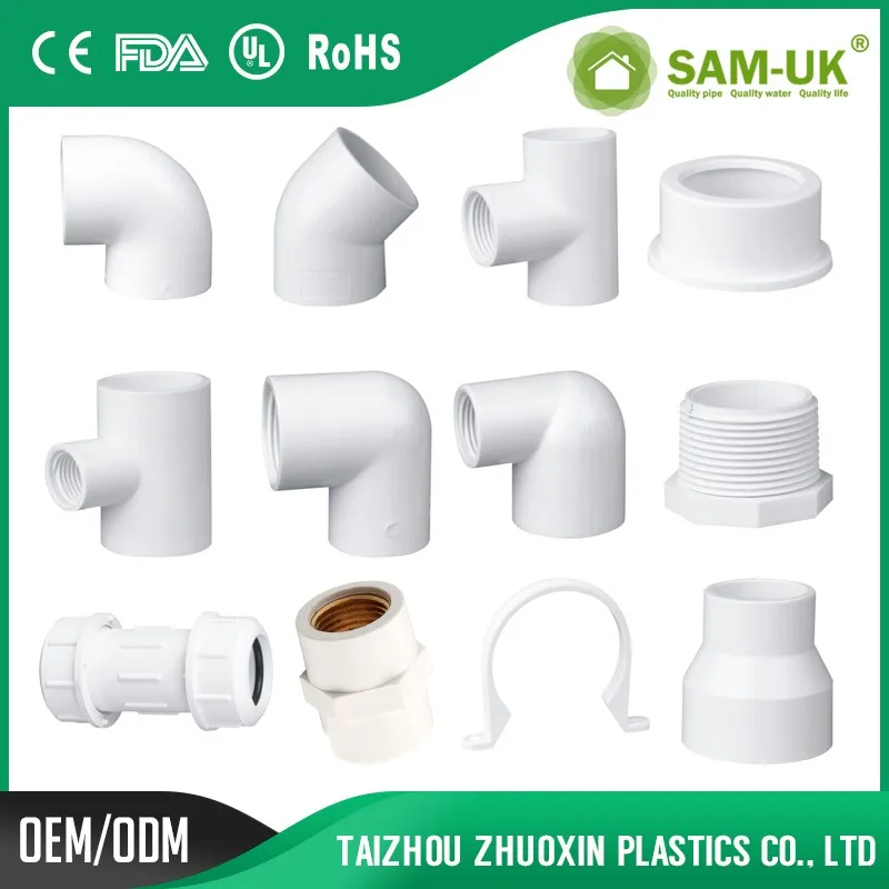 Sch40 Astm D2466 1/2英寸质量保证白色塑料 (pvc-u) 内螺纹适配器管件 - Buy 1/2英寸母头适配器，适配器管件 ...