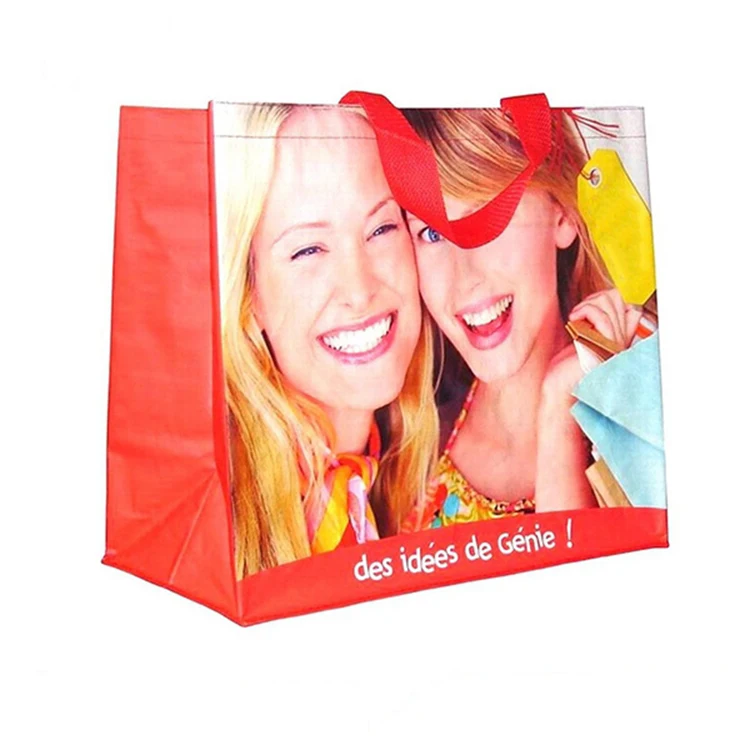 Sac D'épicerie De Supermarché Non Tissé,Stratifié En Pp Avec Impression ...