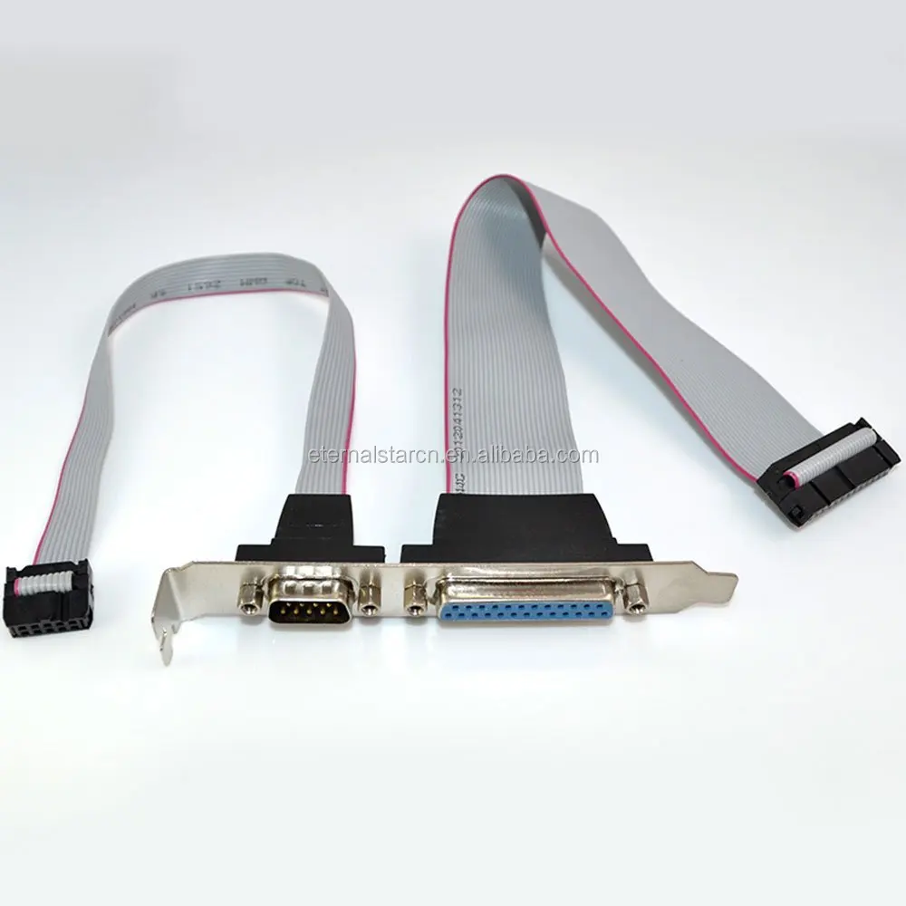 RS232 DB 9 Pin Serial Port Connector with Ribbon Cable
