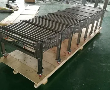 Roller Type Folding Conveyor For Unloading Boxes - Buy Folding Conveyor ...