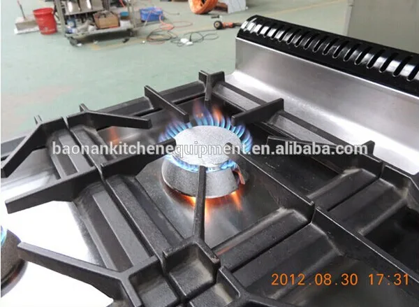 Table Top 4 Burner Commercial Kitchen Gas Cooking Range - Buy 4 Burner ...