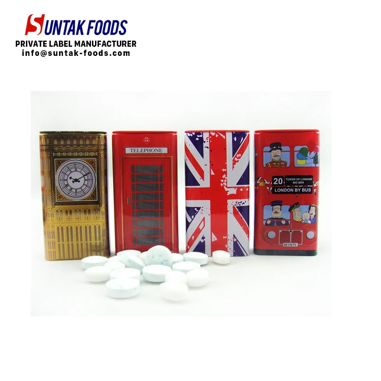 Souvenir Permen London Mints Bebas Gula Mints Travel Mint Permen Permen ...