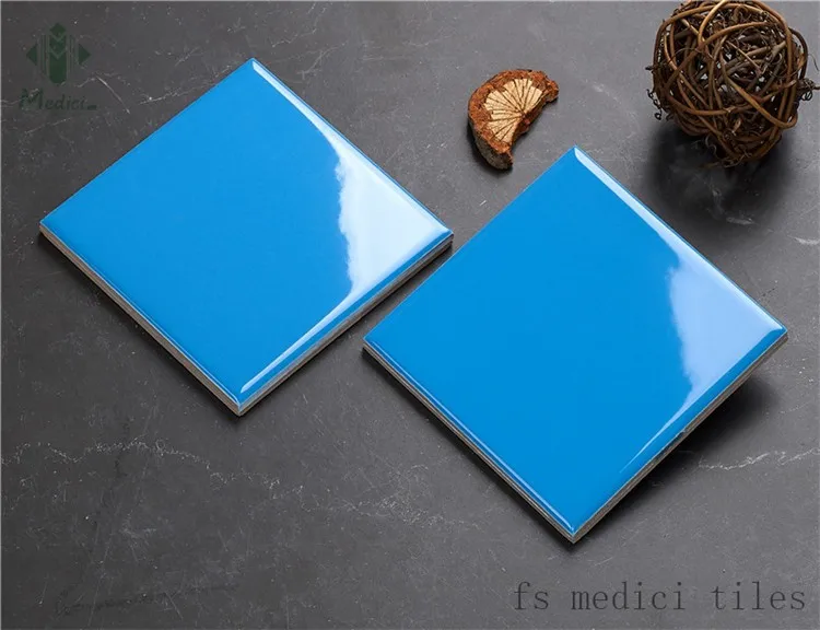 4x4 Inch Glossy Sky Blue Wall Tile Subway Tile For School Designs - Buy ...