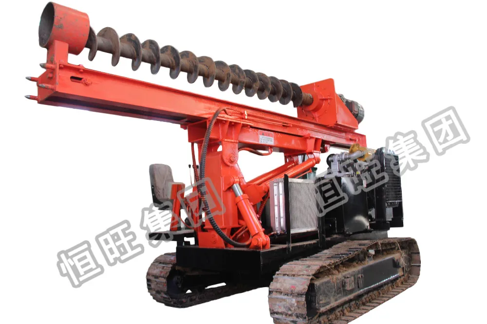 Excavator Bore Hole Drilling Machine For Ground Screw Pile Driver - Buy ...
