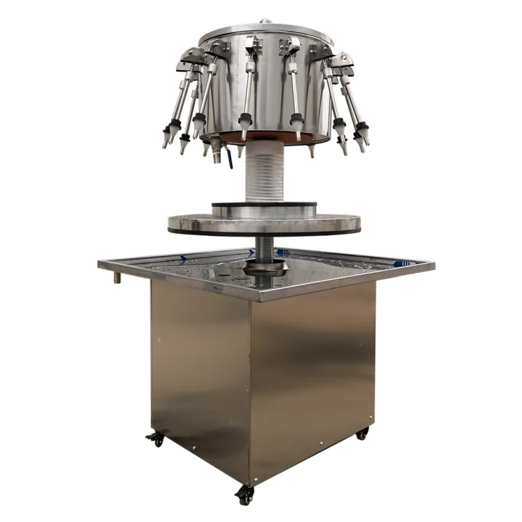 12 Heads Rotary Semi Automatic Mineral Water Wine Siphon Bottle Filling ...