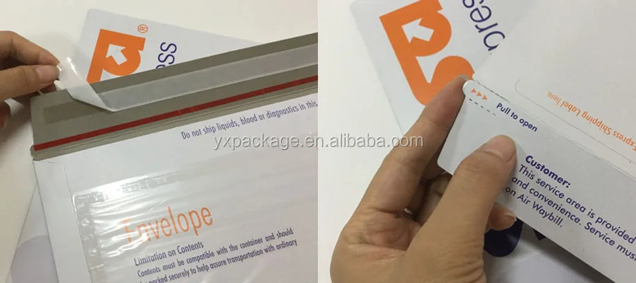 Custom Printed Hard Paperboard Shipping Mailers Envelope,Dhl/postal ...
