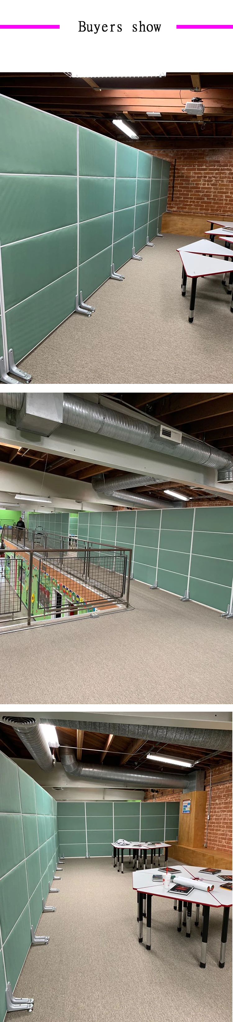 Office Partition Wall with Wheels - Movable & Versatile