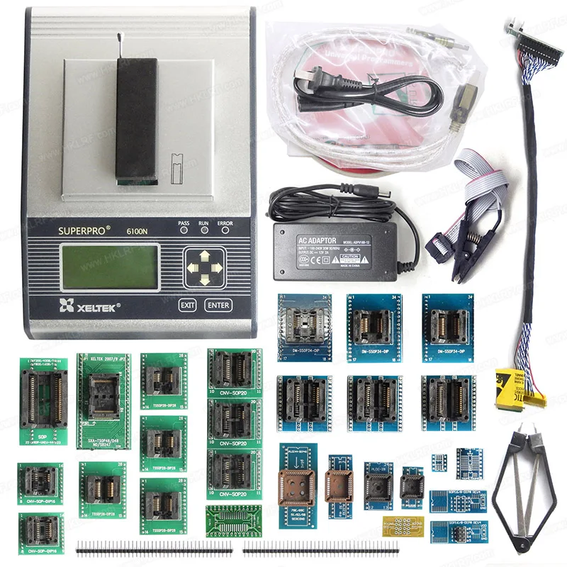 XELTEK Superpro 6100N - Universal Programmer with 28 Adapters