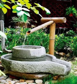 Bamboo Rocking Artificial Fountain Kit/water Spouts With Water Pump And ...