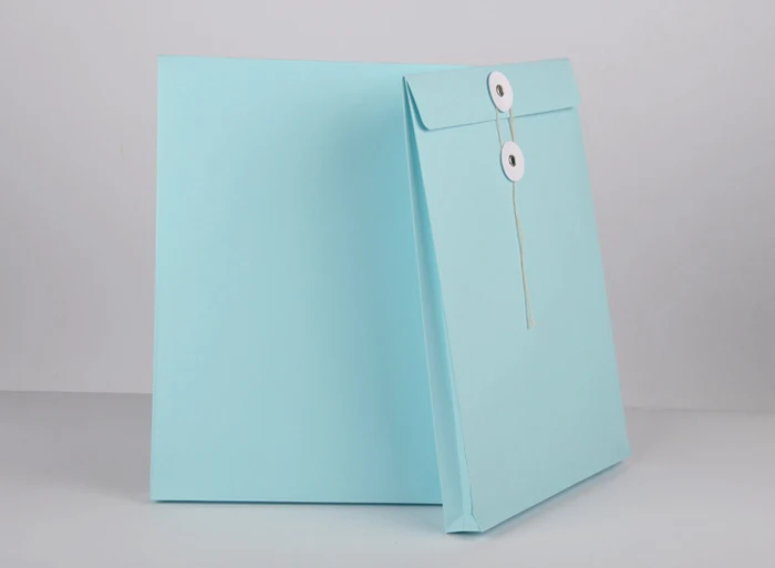 A4 Candy Color Kraft Paper String Tie Closure Envelope With Button ...