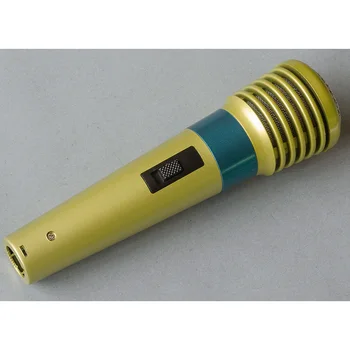 Golden Color Microphone Blue Circle Ring Microphone With Big Flat ...